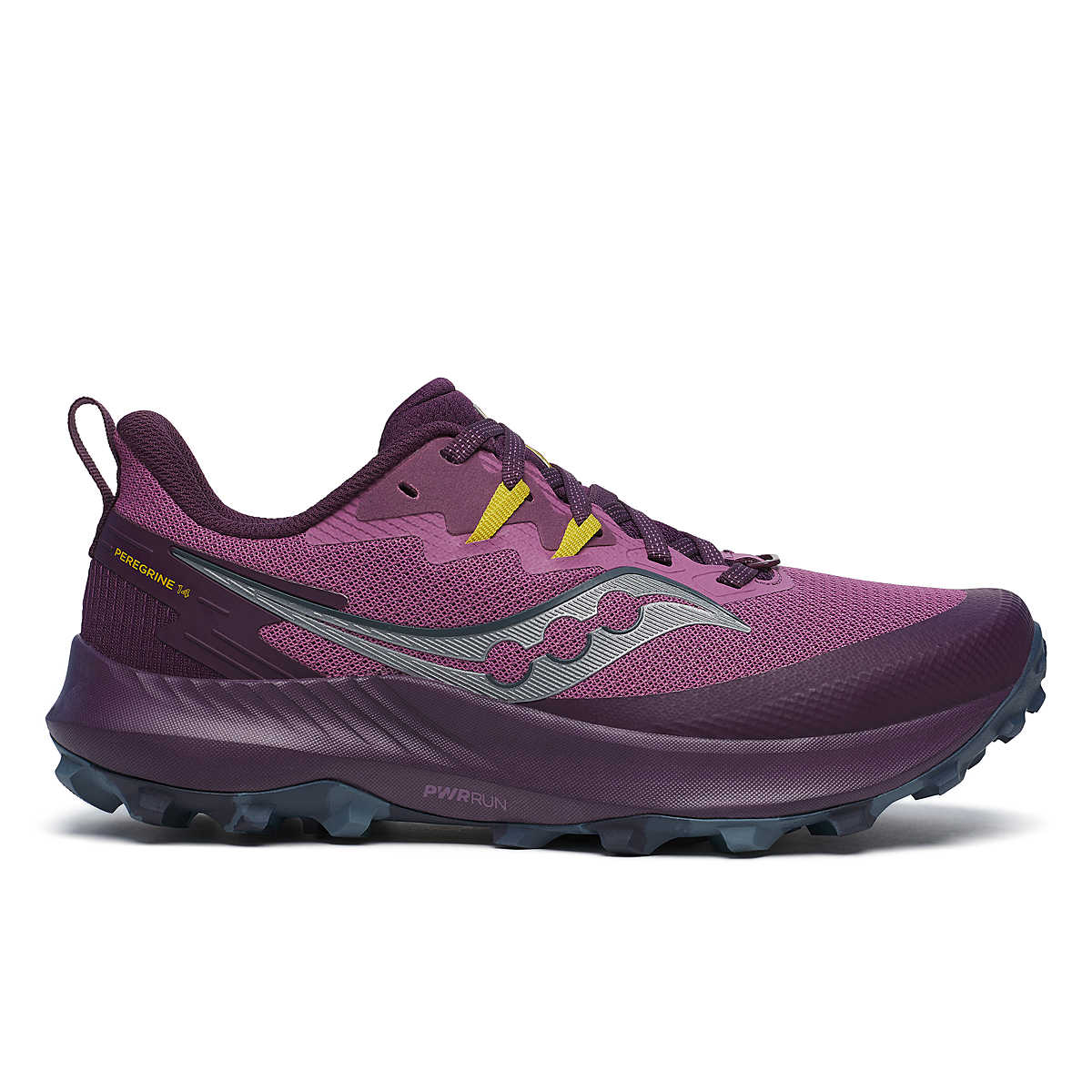 Saucony Womens Peregrine 14 Plum Eggplant 8